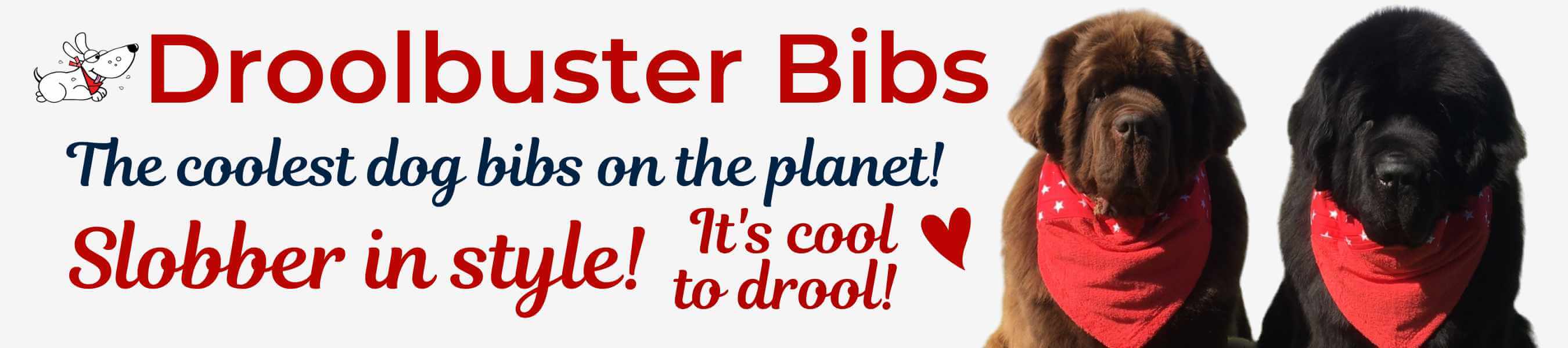 Droolbuster Dog Bibs - Dudiedog