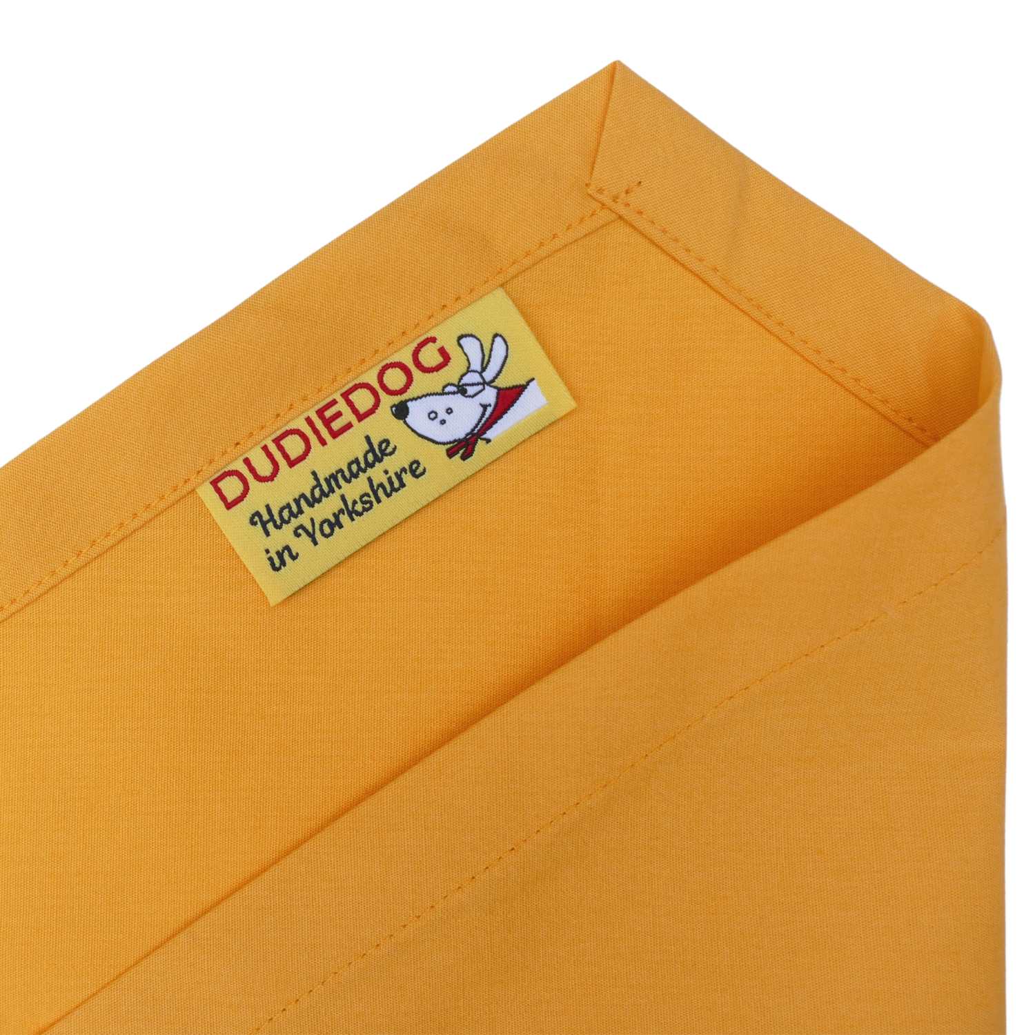 Please Don't Feed Yellow Warning Dog Bandana - Dudiedog